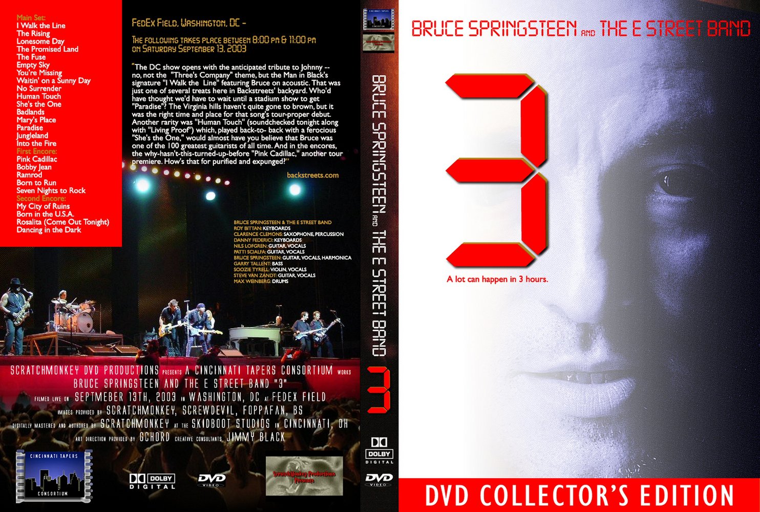 Bruce Springsteen 3 : Front | DVD Covers | Cover Century | Over 1.000. ...